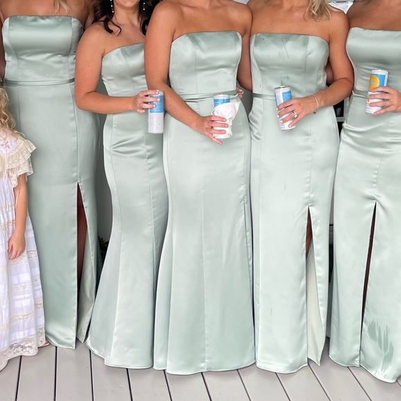 Amsale | Dresses | Designer Amsalestyle Marisa Gb3s Size 2 Color Sage | Poshmark